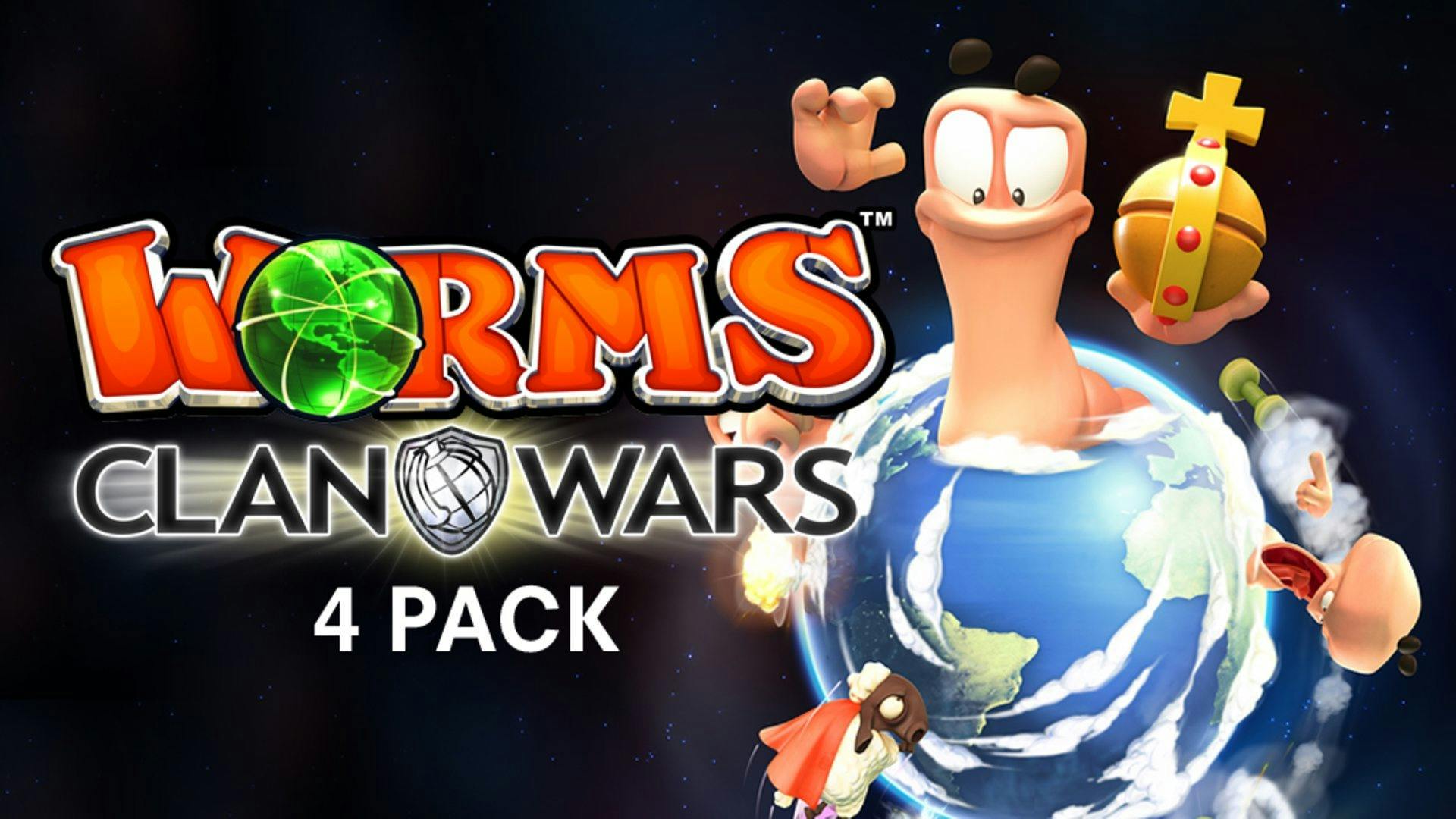 Worms Clan Wars 4-Pack | PC Mac Linux Steam Game | Fanatical